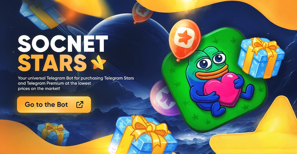 [SOCNET STARS] | Telegram Stars ⭐ Premium | Low price | Replenishment ...